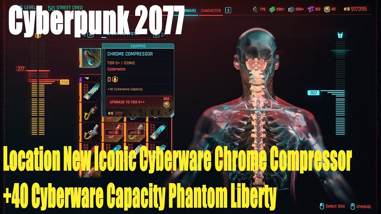 Cyberpunk 2077,Location New Iconic Cyberware Chrome Compressor ...
