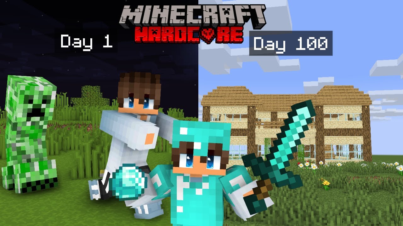 100 DAYS of HARDCORE MINECRAFT - YouTube