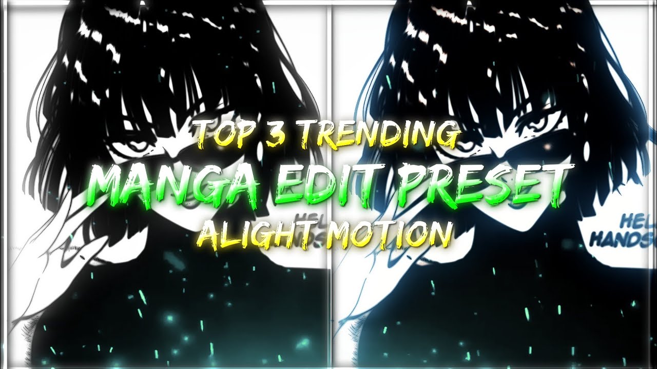 Top 3 trending manga edit preset [ alight motion ] manga edit - YouTube