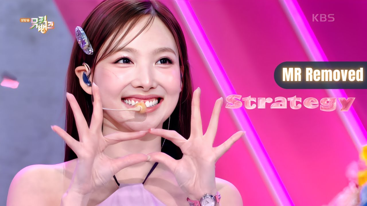 TWICE (트와이스) - "Strategy" LIVE VOCALS (MR REMOVED) | Music Bank [241206] - YouTube