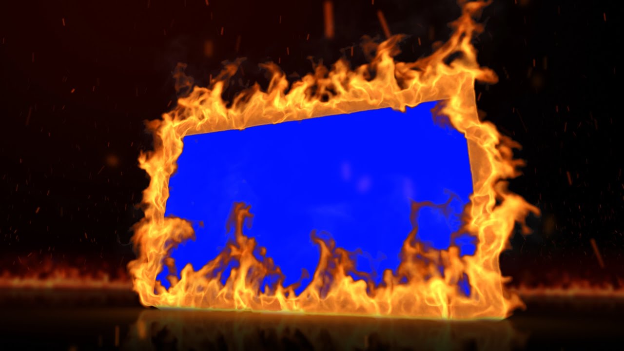 Action Trailer with Fire Presentation - Slideshow Blue Screen in 4K ...