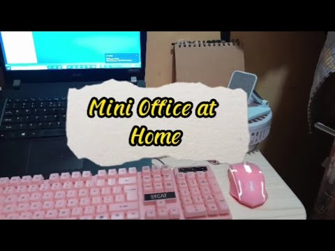 Setting up my mini working table at home. - YouTube