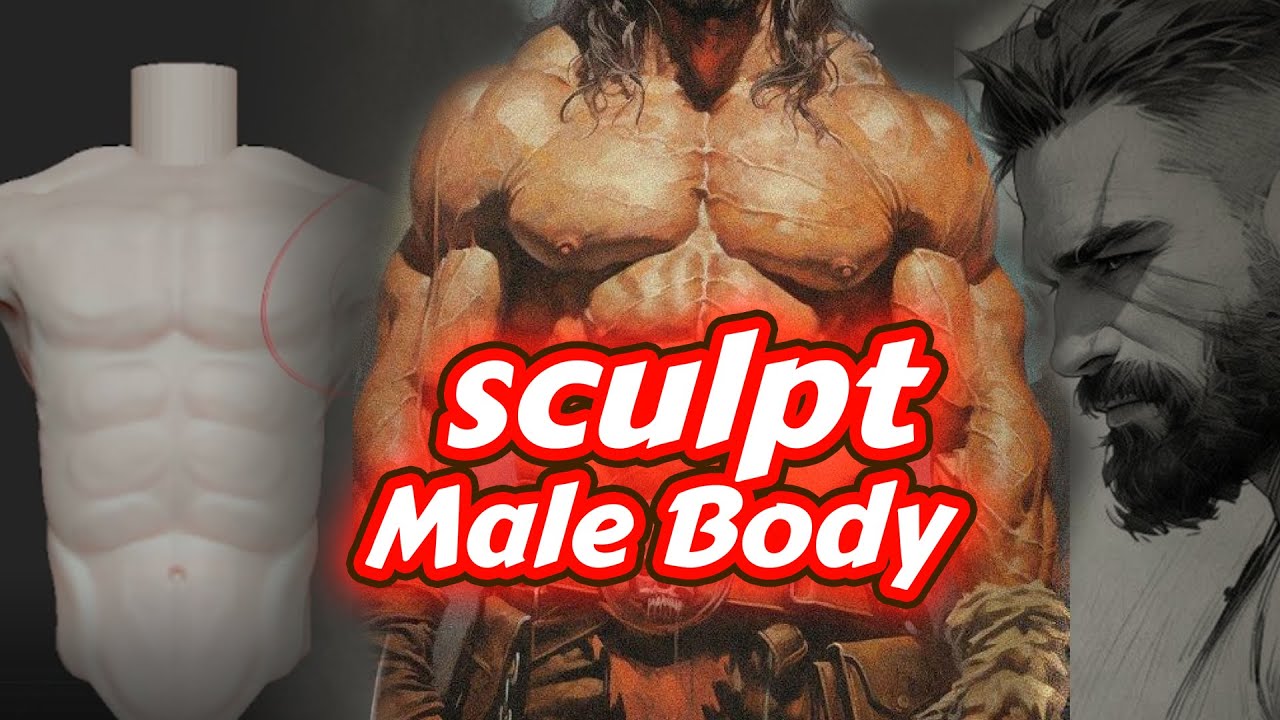 how to sculpt male in "easy peasy "course the alpha course - YouTube