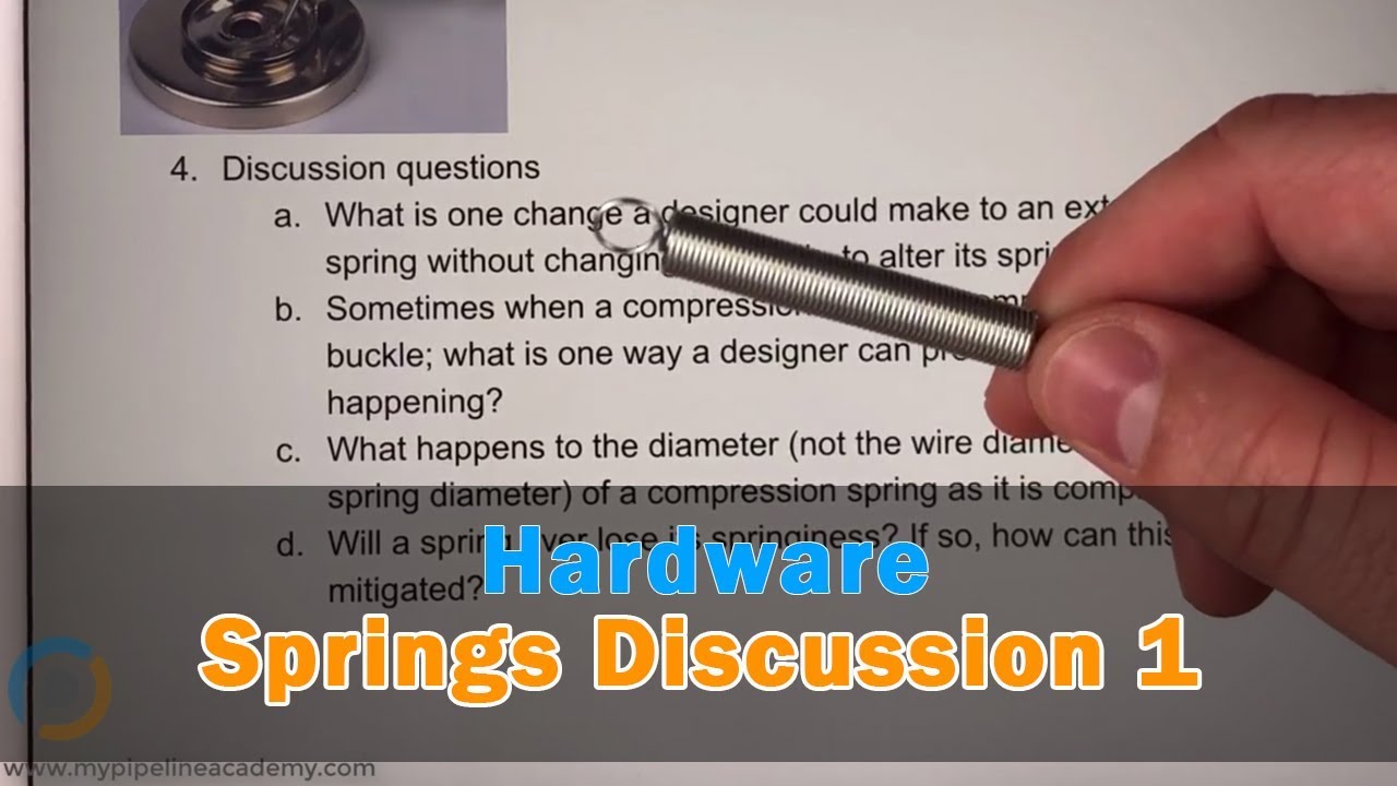 Mechanical Design: Springs Discussion 1 - YouTube