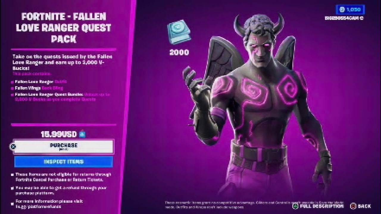 Fortnite - FALLEN LOVE RANGER QUEST PACK - YouTube