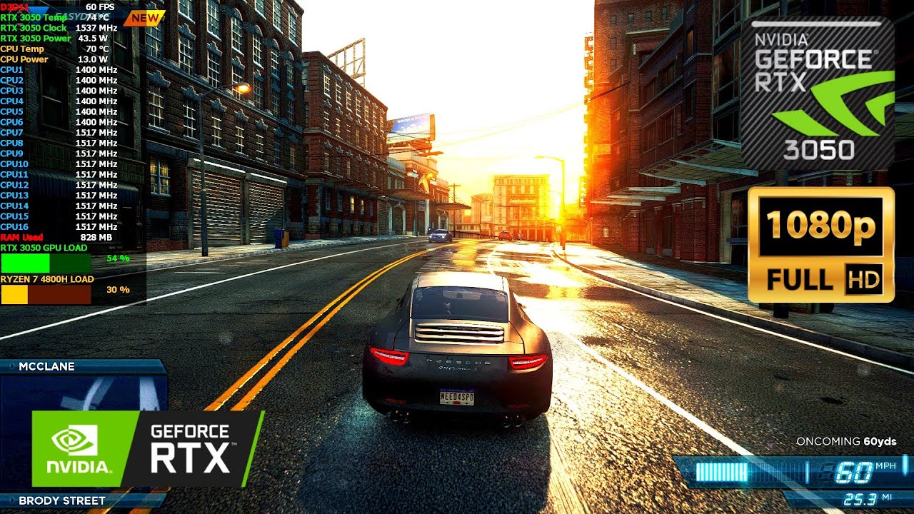 NFS : Most Wanted🔥 - PC GameTest At ULTRA Graphics | Geforce RTX 3050 ...