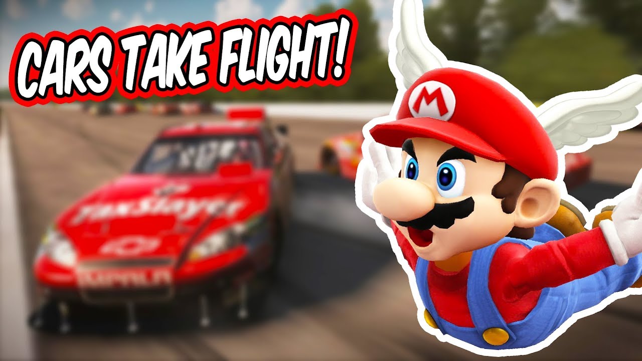 RACECARS WITH WINGS! // NASCAR 2011 Funny Eliminator Racing - YouTube