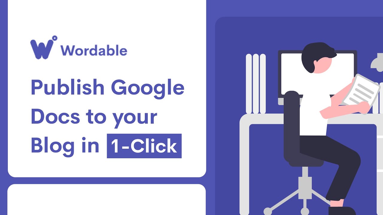 Publish Google Docs to your blog in 1-click - YouTube