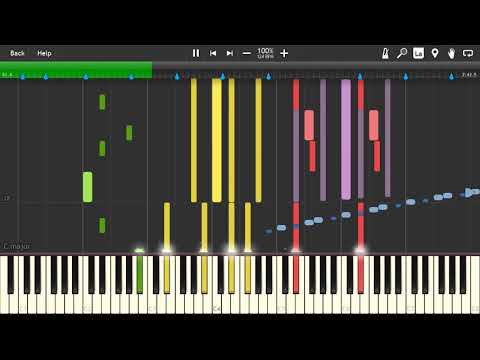OST Nhạc Journey to the West/西游记/Tây Du Ký (1986) piano phối - Synthesia midi music