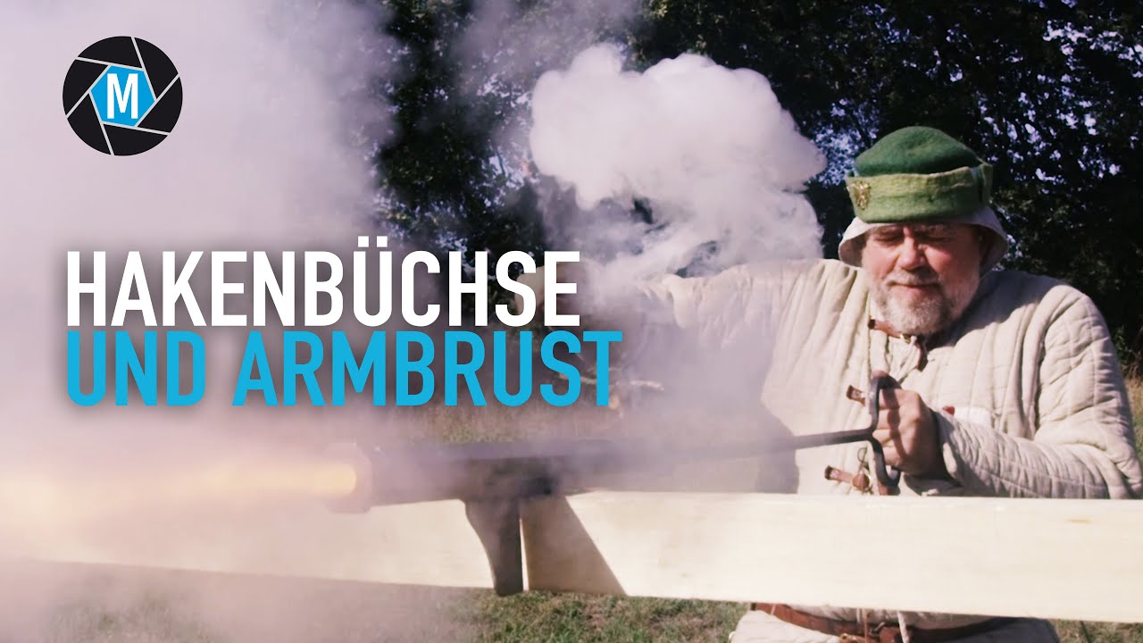 Demonstration Hakenbüchse und Armbrust [No Audio] - YouTube