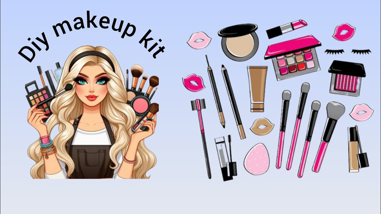 Diy makeup kit💄/ How to make makeup kit with paper easy at home - YouTube