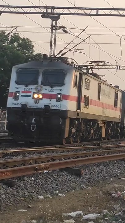 first🥇 LHB run of 22738 Hisar Express from Hisar to Secunderabad hauled to WAP7 of LGD #lhb ...