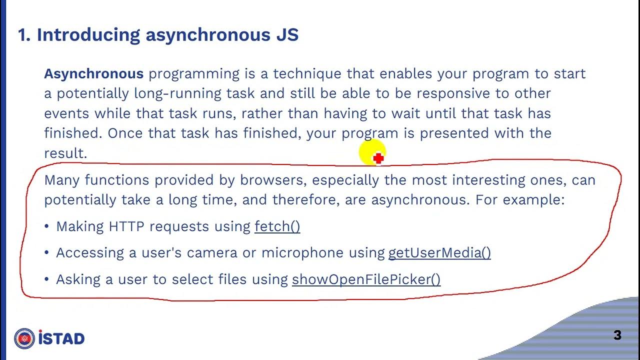 Javascript Asynchronous Function Youtube