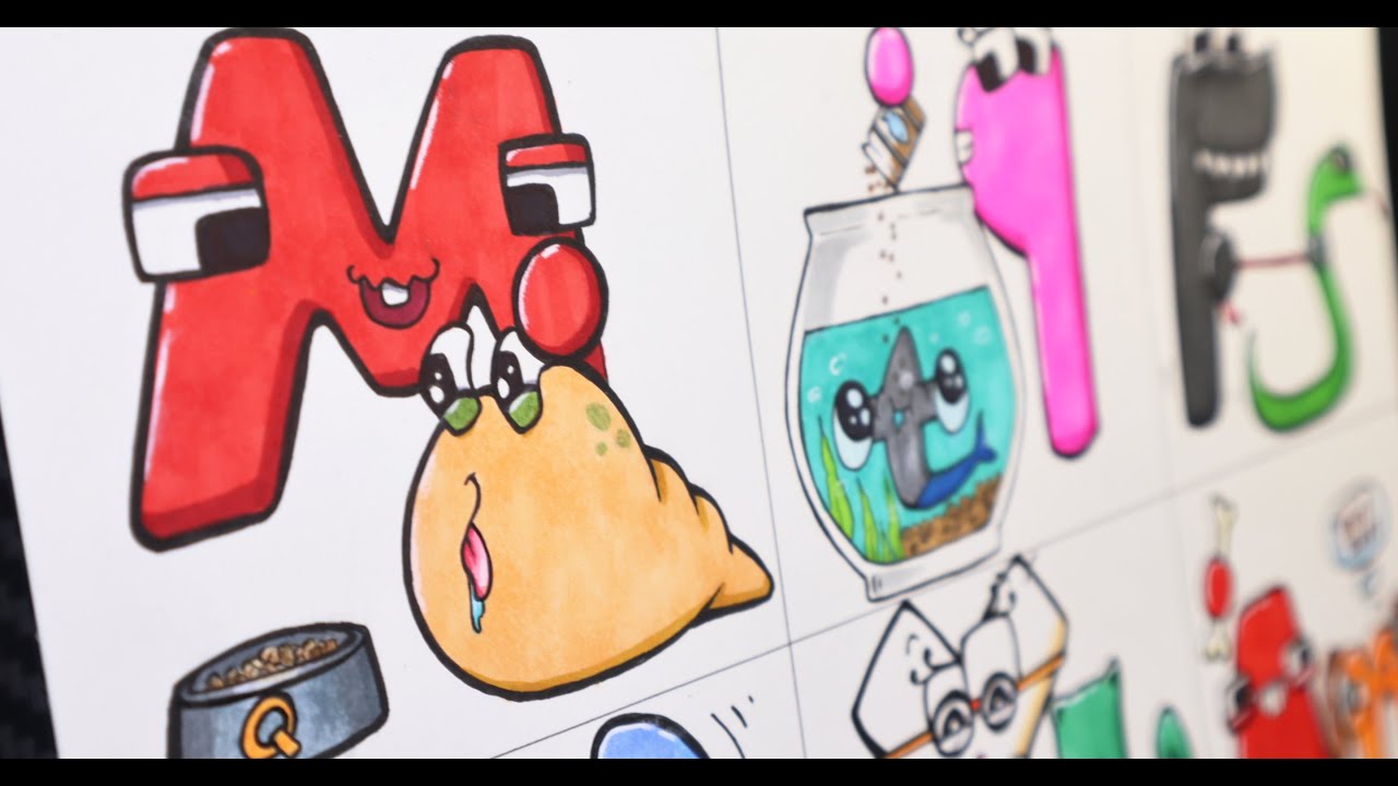 Drawing Alphabet Lore Becomes a Pet - YouTube