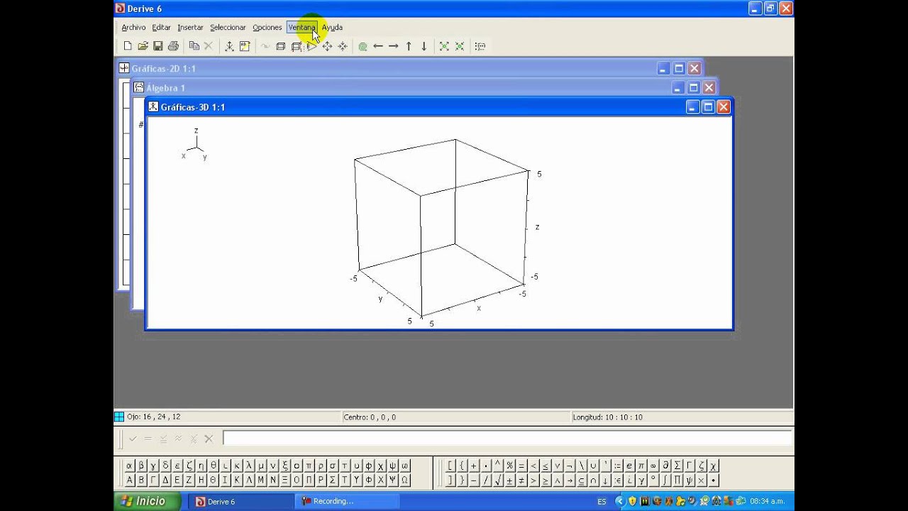 Tutorial 1: Manejo del Derive 6.1 - YouTube