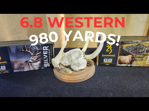 6.8 Western factory ammo challenge! CAN WE DO IT? #@ReloadingWeatherby ...