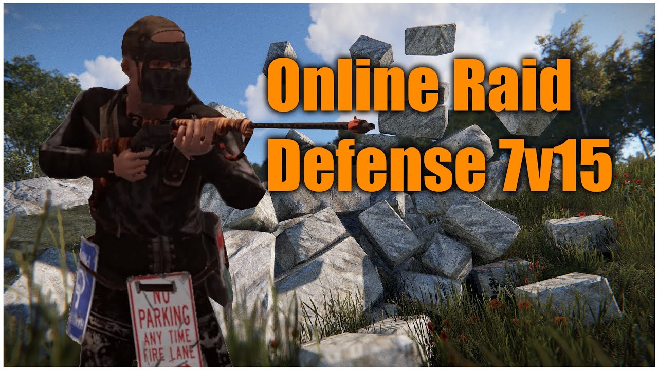 7v15 RAID DEFENSE - Rust [STEVIOUS AU] - YouTube