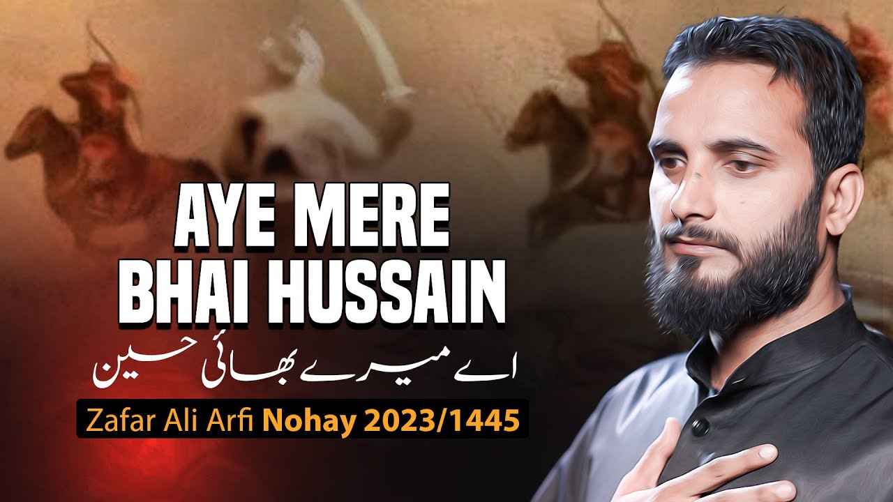 Nohay 2023 | Aye Bhai Hussain | Zafar Ali Arfi Nohay 2023 | Noha Imam ...