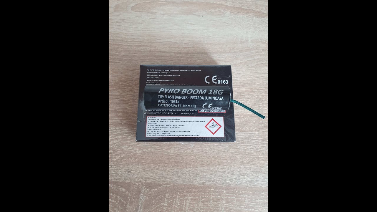 Pyro Boom 18G TIG1a - Fireshow - Verificare Gramaj - - YouTube