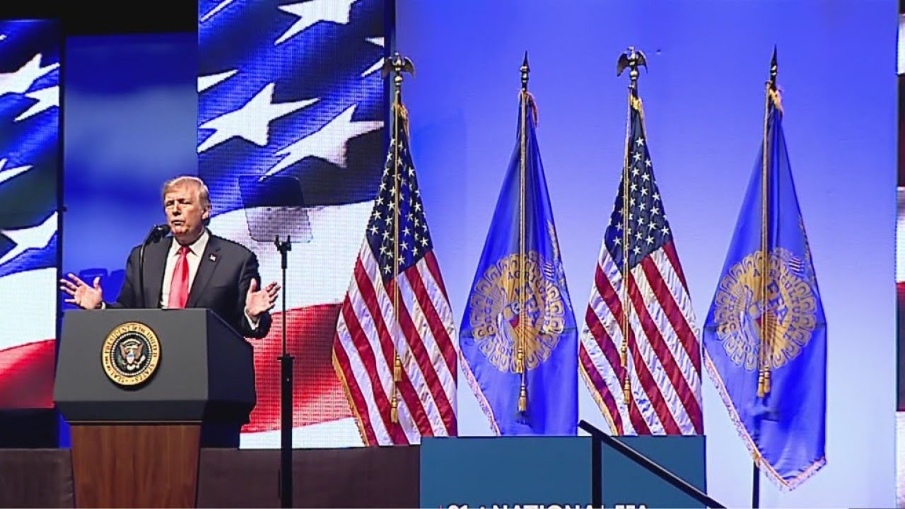 President Trump speaks in Indy at FFA convention - YouTube
