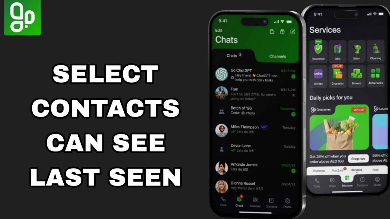 How To Select Contacts Can See Last Seen On GoChat App | Step By Step ...