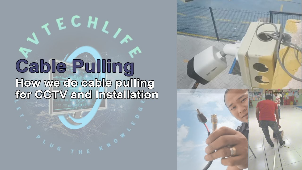 CCTV Cable pulling and Installation - YouTube
