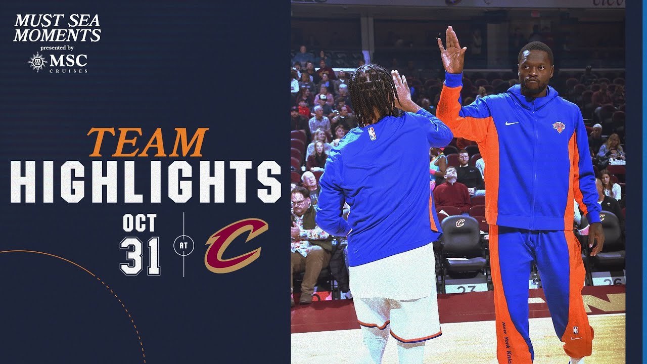 Knicks Fire on All Cylinders in Win Over Cleveland 🔥 (October 31, 2023 ...