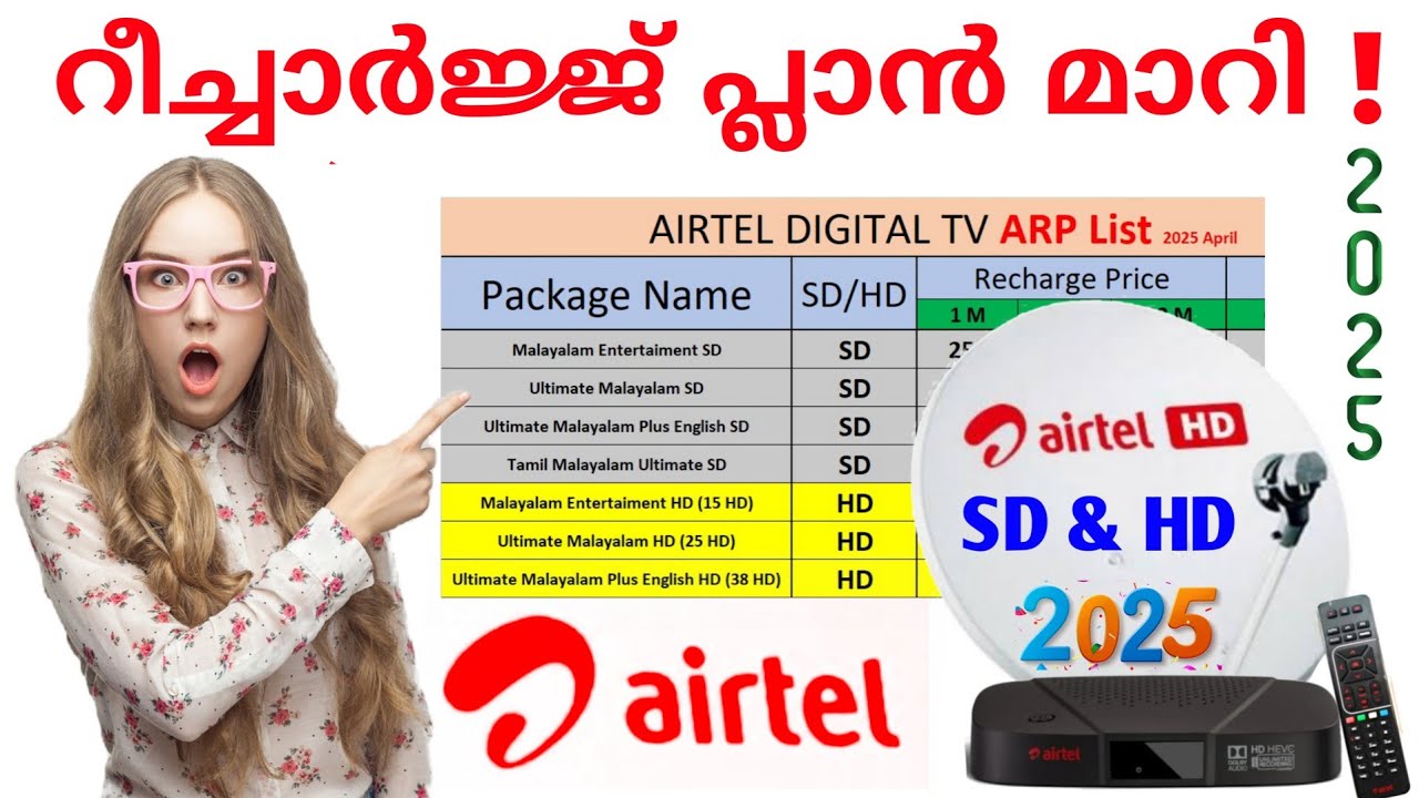 airtel digital tv malayalam packages | airtel dth malayalam packages | airtel dish tv malayalam ...