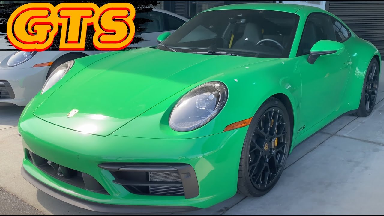 2022 Python Green 992.1 PORSCHE 911 CARRERA GTS - YouTube
