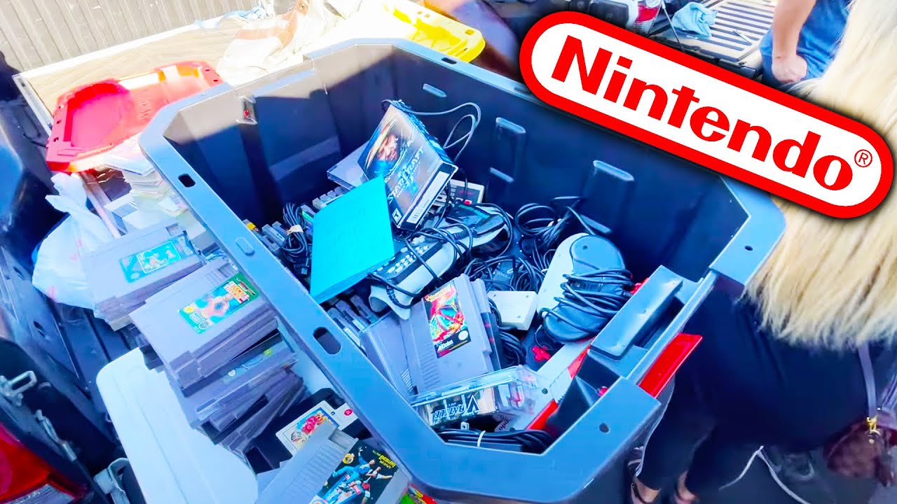 FIGHTING For Nintendo Games At the Swap Meet! - YouTube