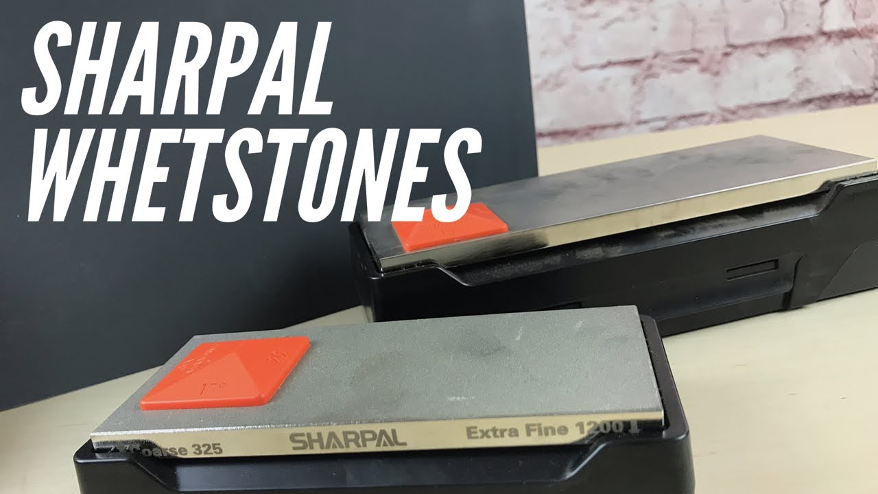 Knife Sharpeners - Sharpal Whetstone: Coarse, Fine, Angle Help, Storage ...