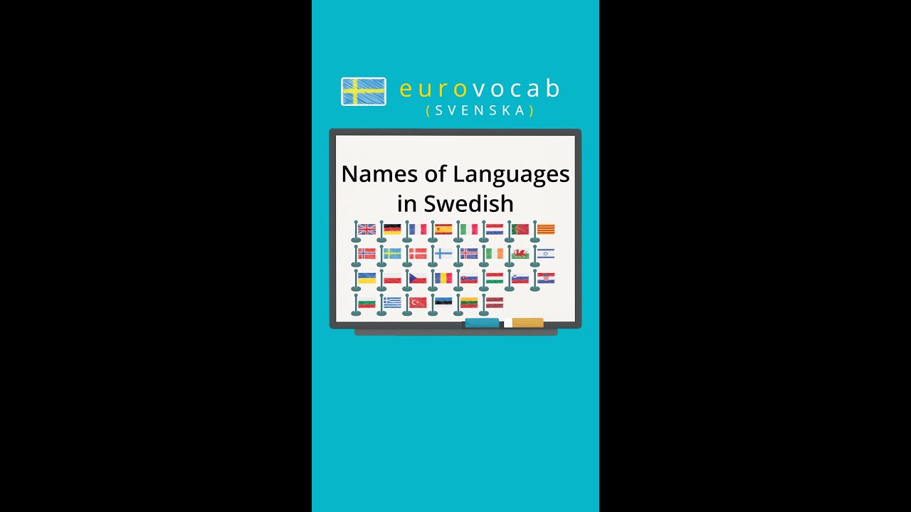 Learn Swedish - Names of Languages - YouTube