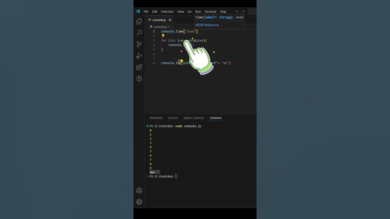 Time Your Code Like a Pro ⏱️ | console.time() Explained Fast! - YouTube