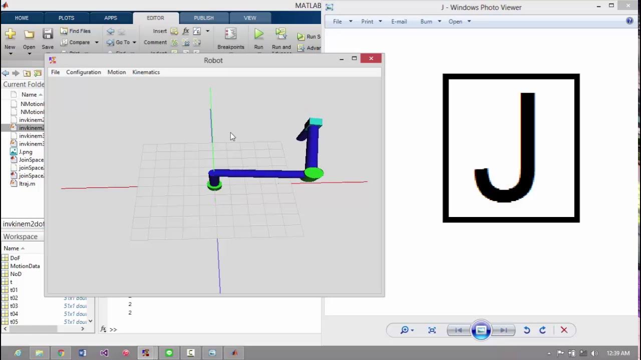 Simulation Industrial Robot Arm Using Matlab And RobArmSim - YouTube