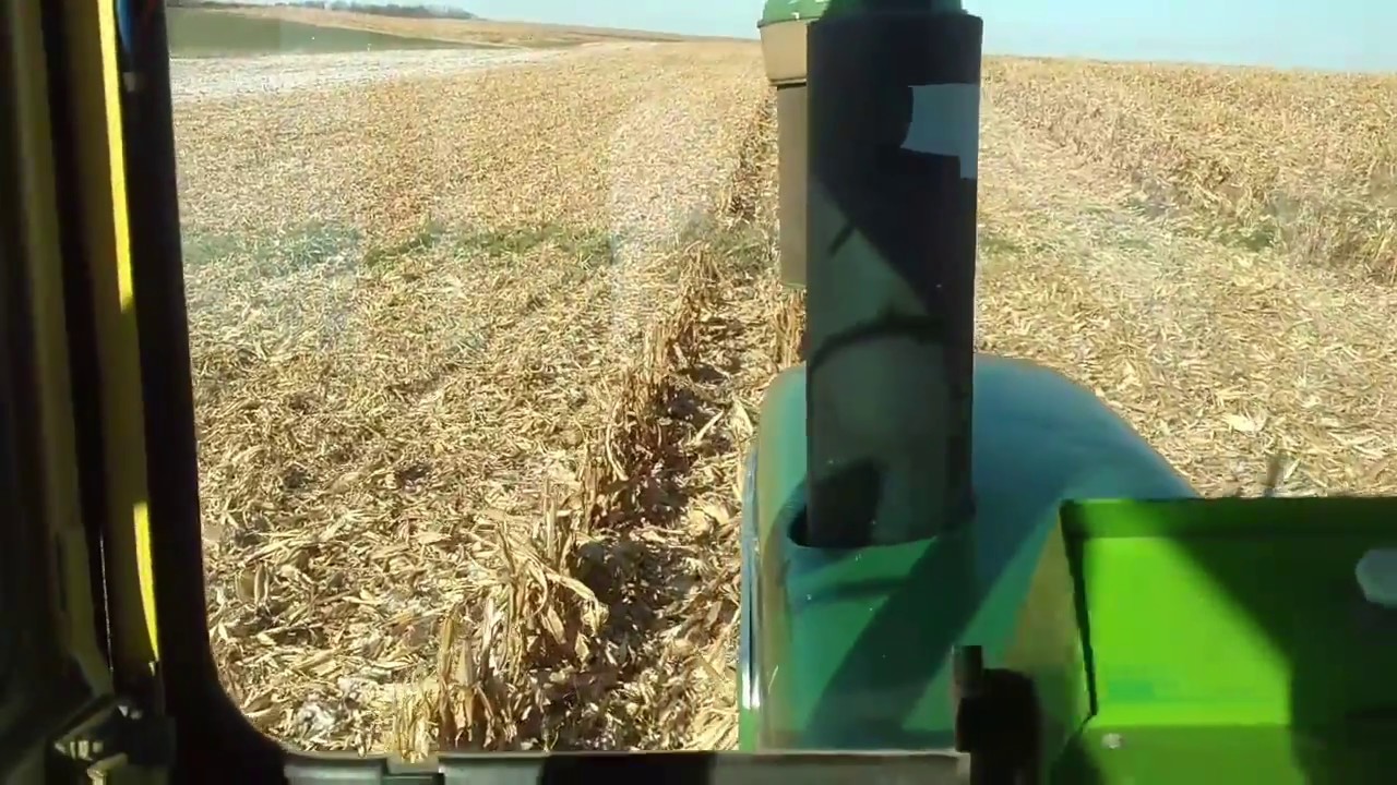 Shredding corn stocks - YouTube