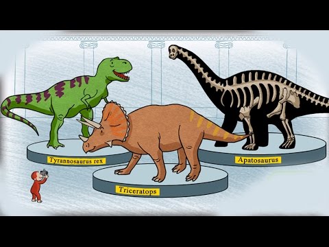 ♥ Curious George ♥ Find the Dinosaurs ♥ - YouTube