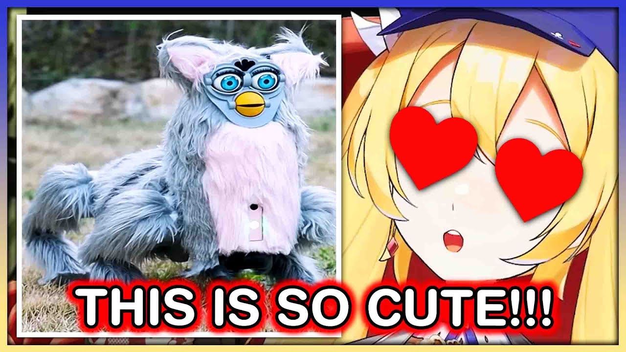 Doki REACTS to "Making a DOG-SIZED FURBY ROBOT" - YouTube