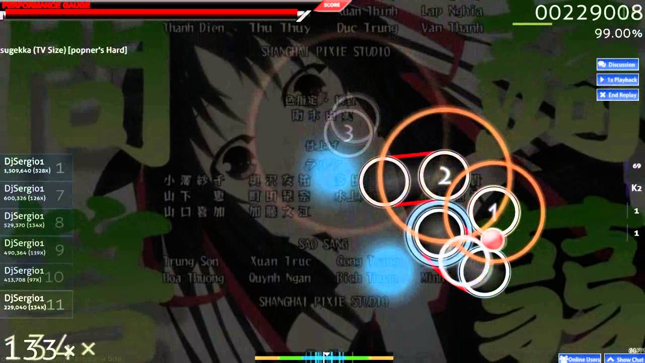 Osu! Maware Setsugetsuka - Hard [DjSergio1] - YouTube