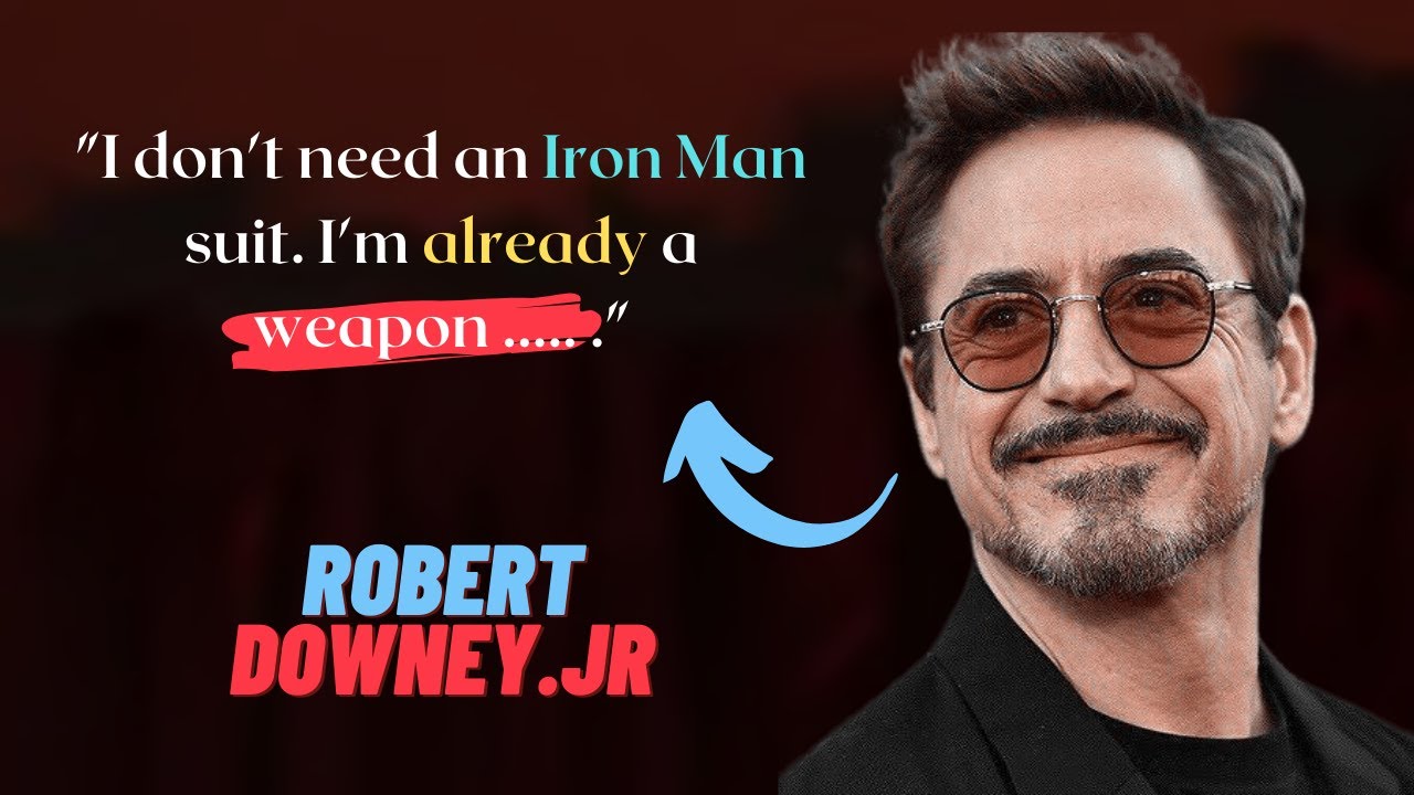 Robert Downey Jr.'s Famous & Most Memorable Quotes - YouTube