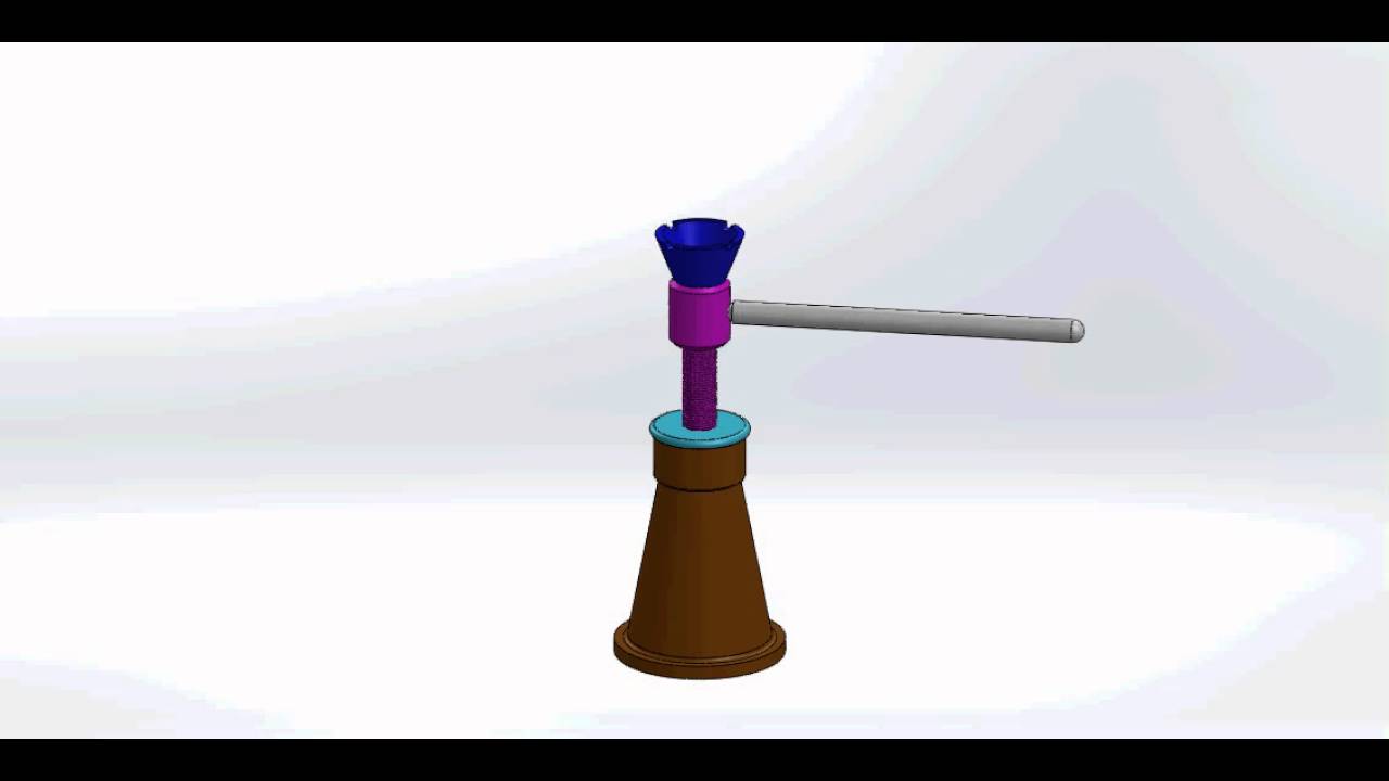 SCREW JACK SOLID MODELLING VIDEO - YouTube