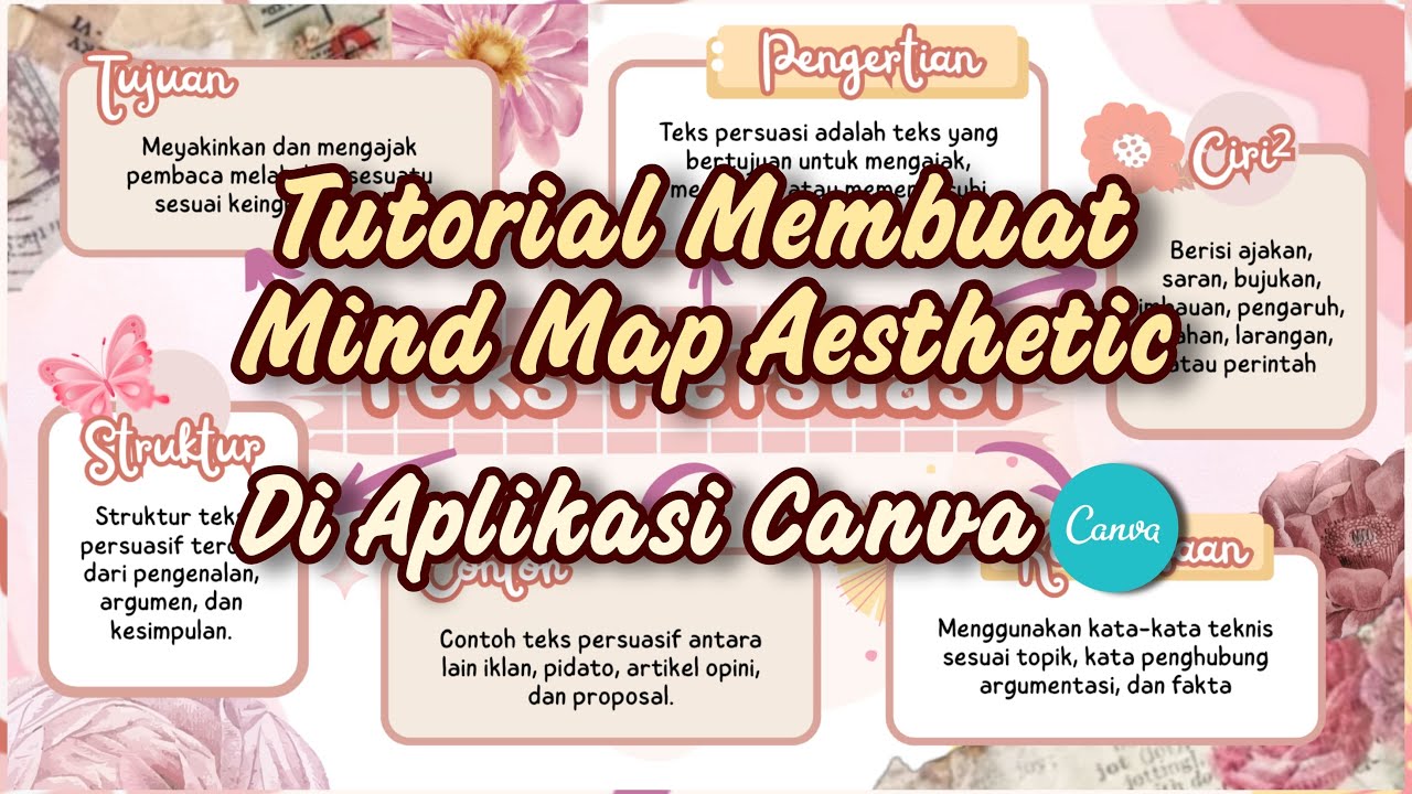 Cara Membuat Mind Map Aesthetic di Canva - YouTube