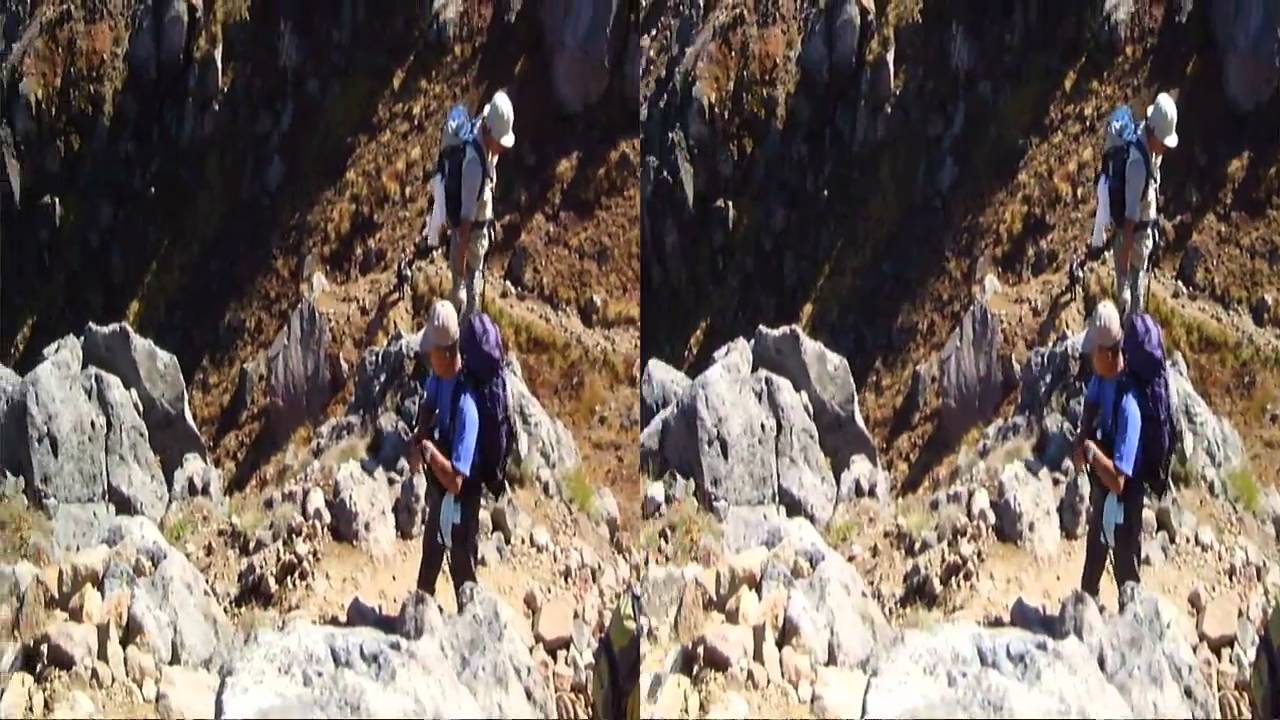 [3D] Mt.Yakedake (An active volcano) 北アルプス 焼岳山頂付近の噴煙 - YouTube