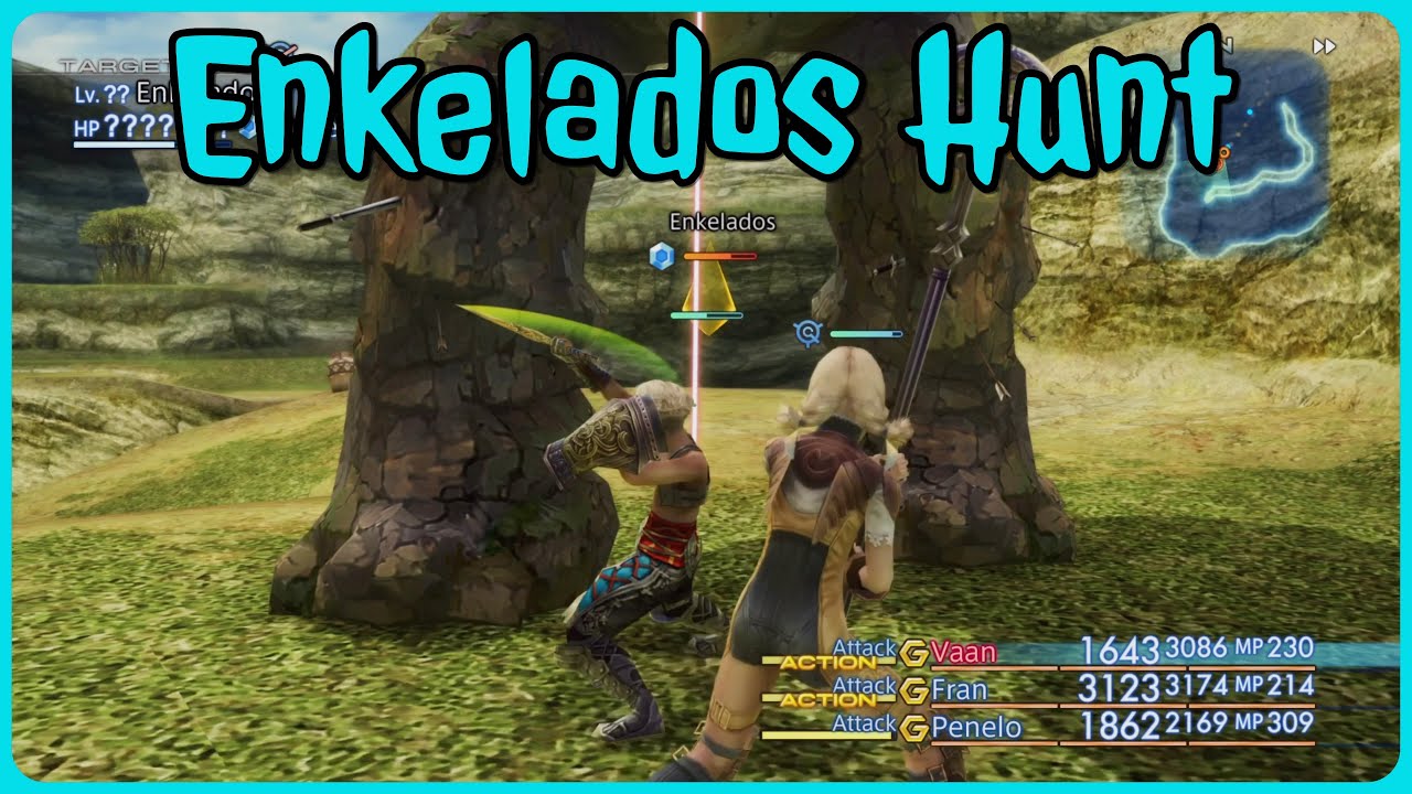 Final Fantasy XII Zodiac Age - Enkelados Hunt - YouTube