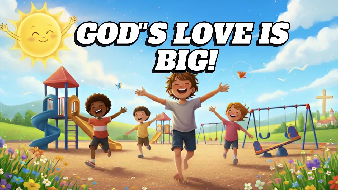 God’s Love Is BIG | Kids Worship Song (Cartoon Praise Music) | Little ...