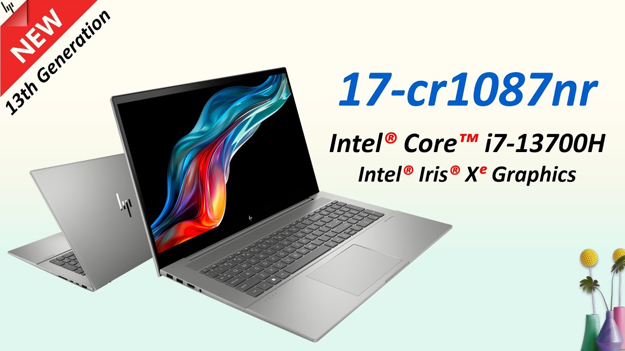 New HP Envy Laptop 17-cr1087nr, 13th Gen Intel Core i7 processor with ...