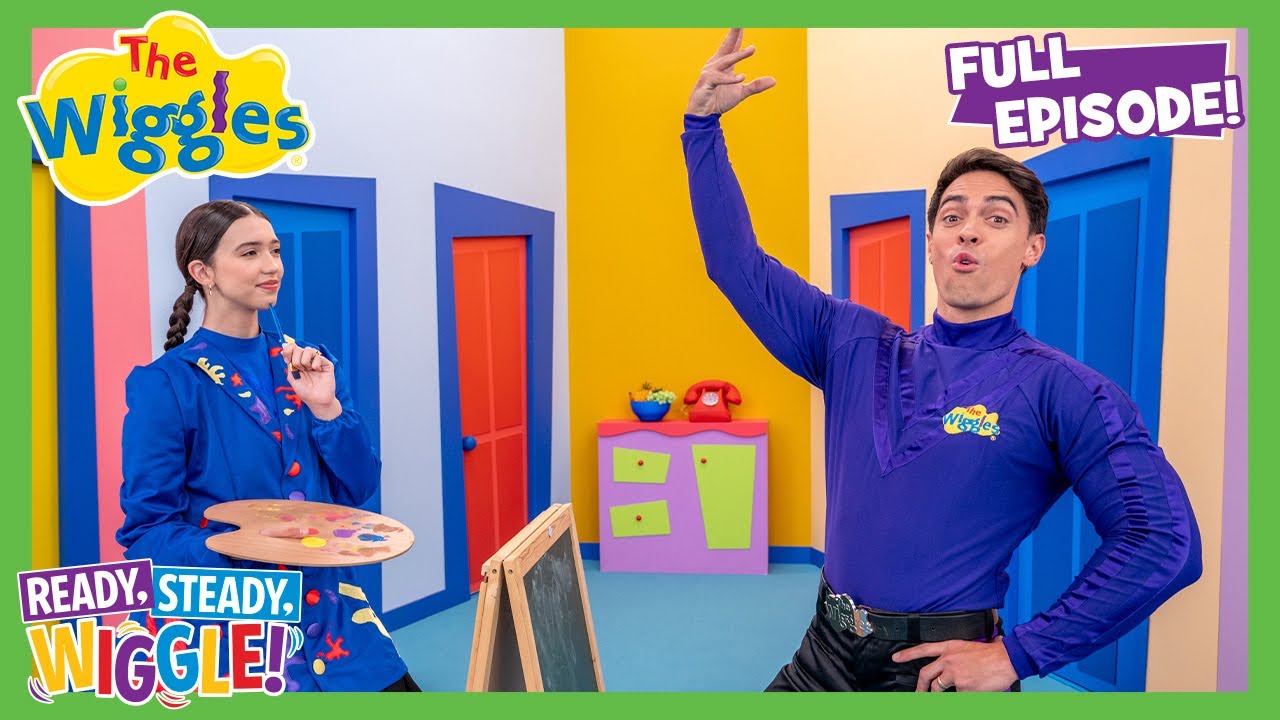 Painting with Lucia Wiggle 🎨 Wiggly Art Exhibition 📺 Ready, Steady ...