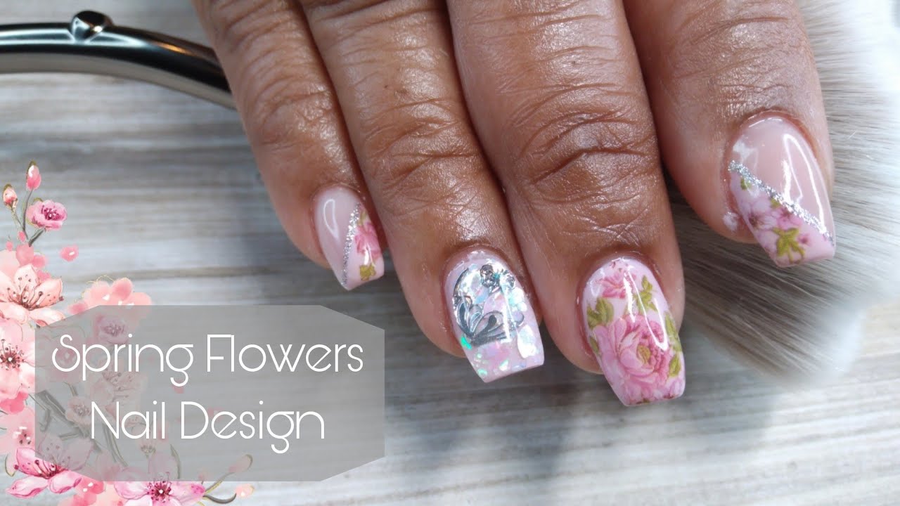 Easy Spring Foil Design |Nail Reserve Review - YouTube