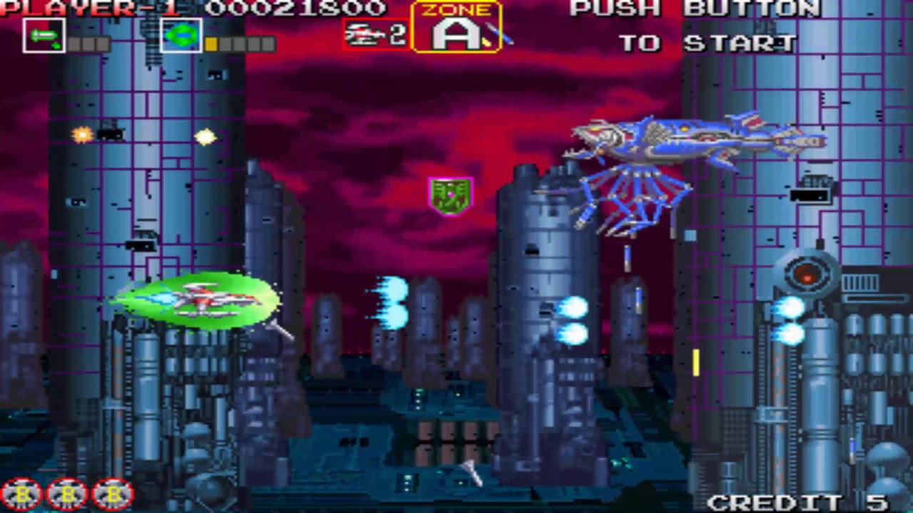 ARCADE MACHINES MAME DARIUS 3 III SILVER HAWK JAPAN 1994 TAITO ...