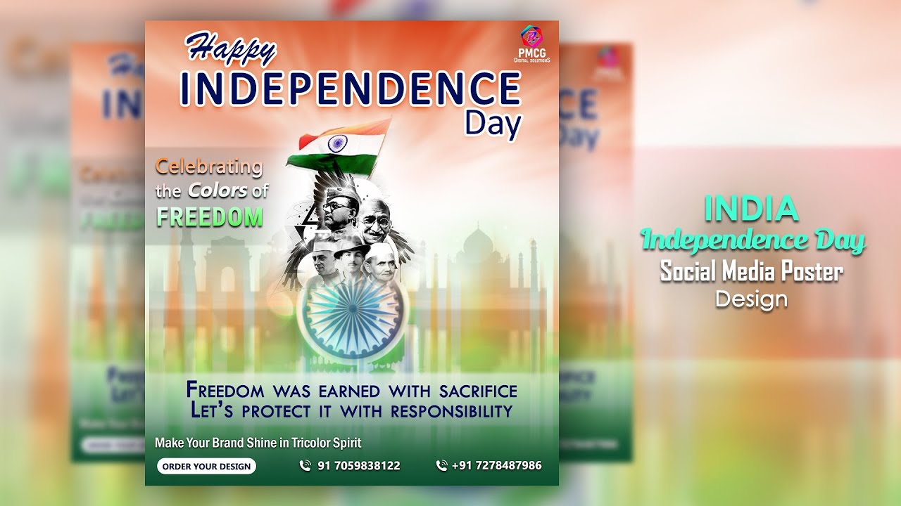 Independence Day Poster Design | Independence Day Banner Design ...
