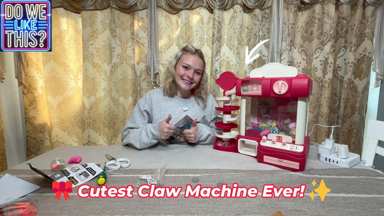 🧸 Pink Claw Machine for Kids?! The CUTEST Birthday Gift! 🎀 - YouTube
